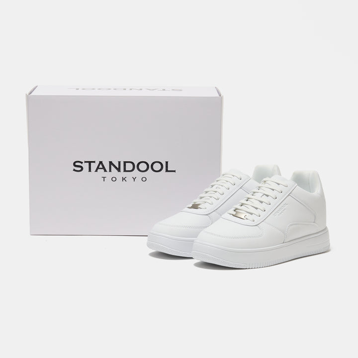 STANDOOL TOKYO｜SACAE WHITE｜軽量スタイルアップスニーカー｜次世代シークレットシューズ｜ヒールアップスニーカー ...
